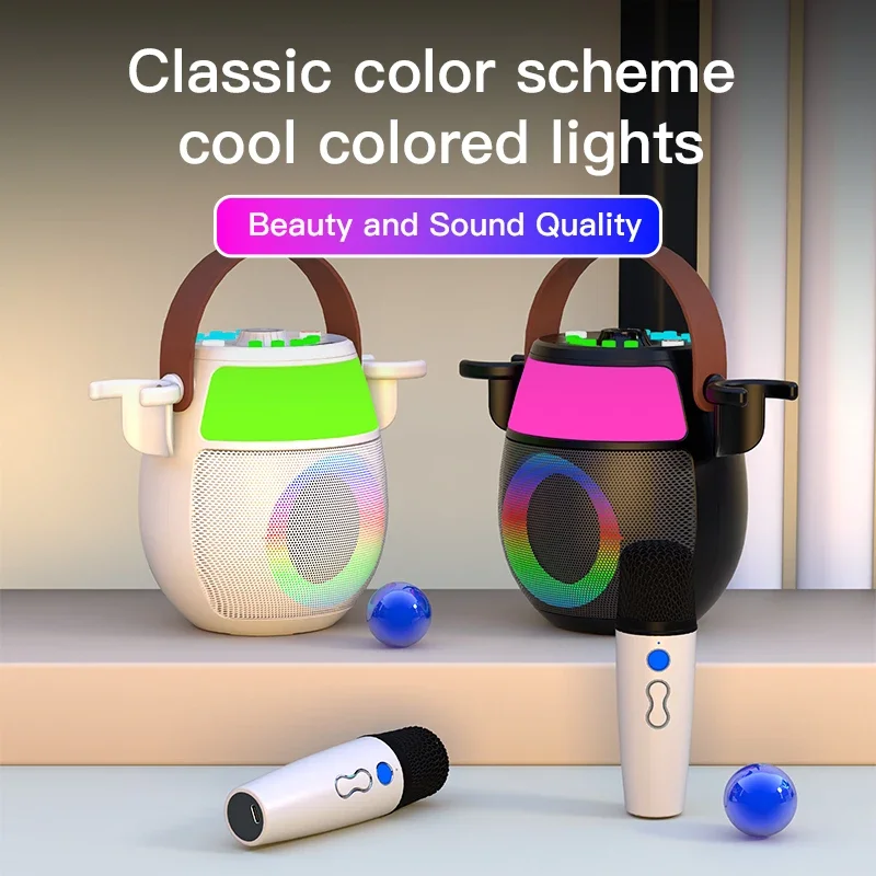 Outdoor-Karaoke-Music-Machine-Wireless-Bluetooth-Sound-Card-Speakers ...