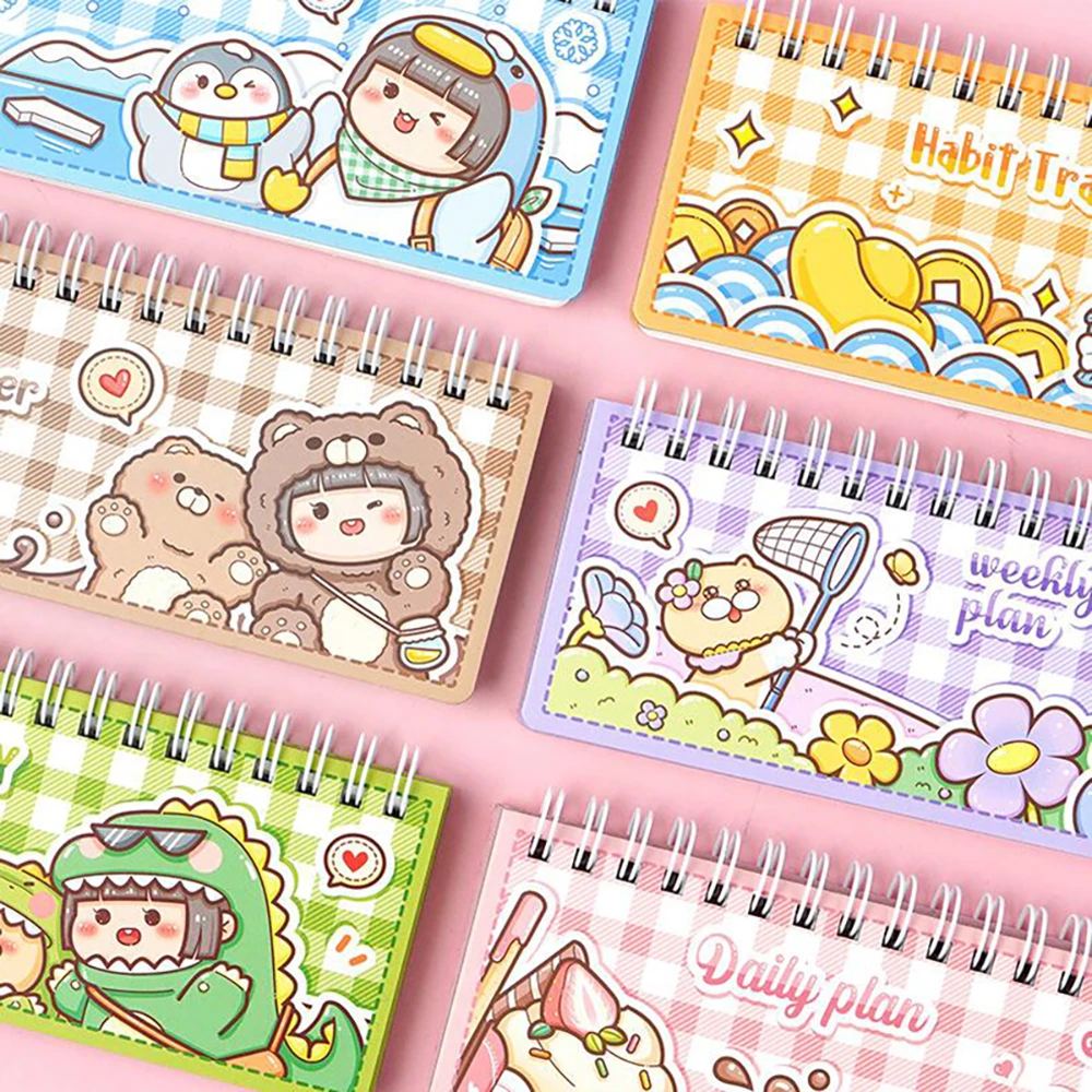 52 Sheets Cute Planner Kawaii Daily Weekly Planners Self Discipline ...