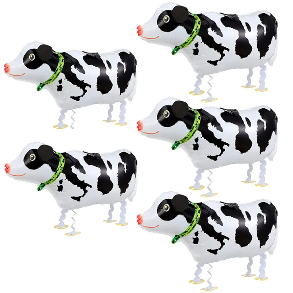 5pcs-Walking-Farm-Animal-Balloon-Walking-Cow-Balloon-Air-Walkers-Kids ...