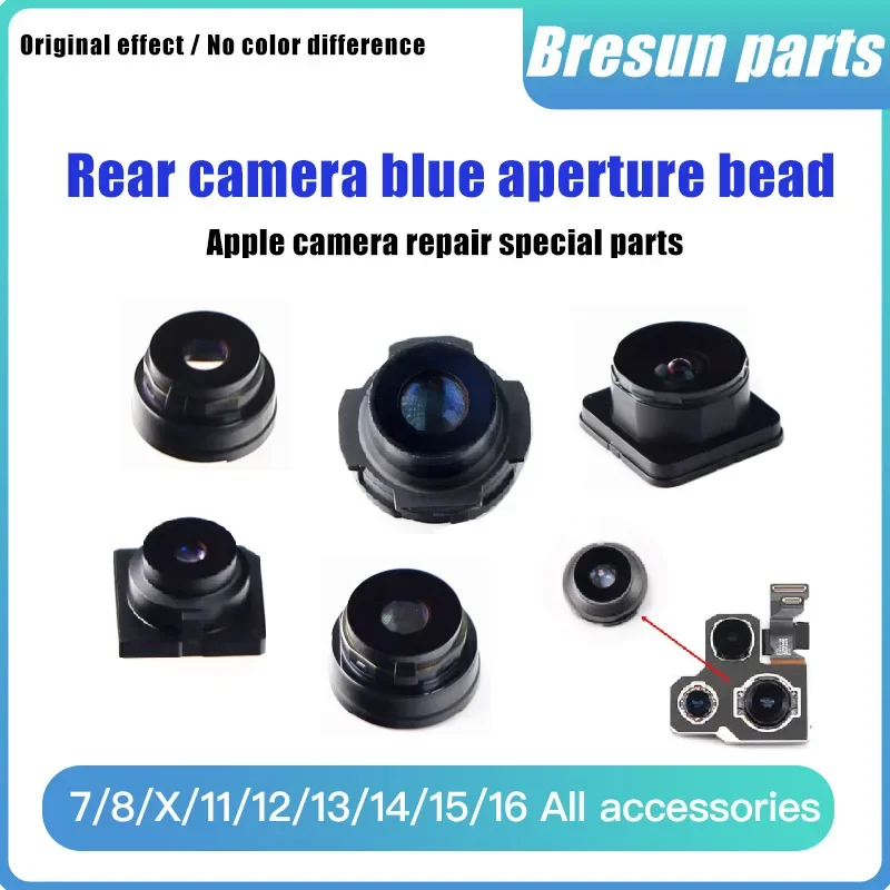 iPhone X XS 12 13PM camera blue light beads 14Pro 15Max rear large ...
