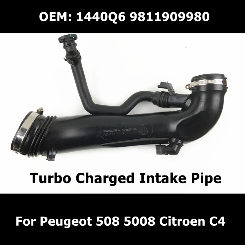 1.6t Turbo Charged Intake Pipe V763335580 9811909980 Air Intake Turbo ...