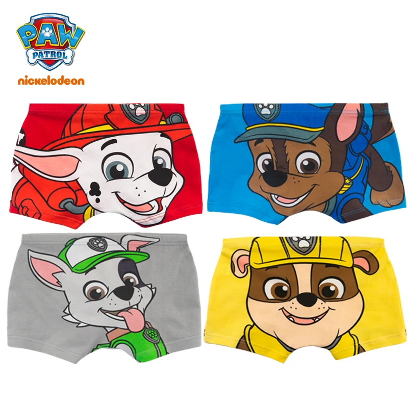 Lote de 4 bóxers de algodón 100 % auténticos de Paw Patrol ropa ...