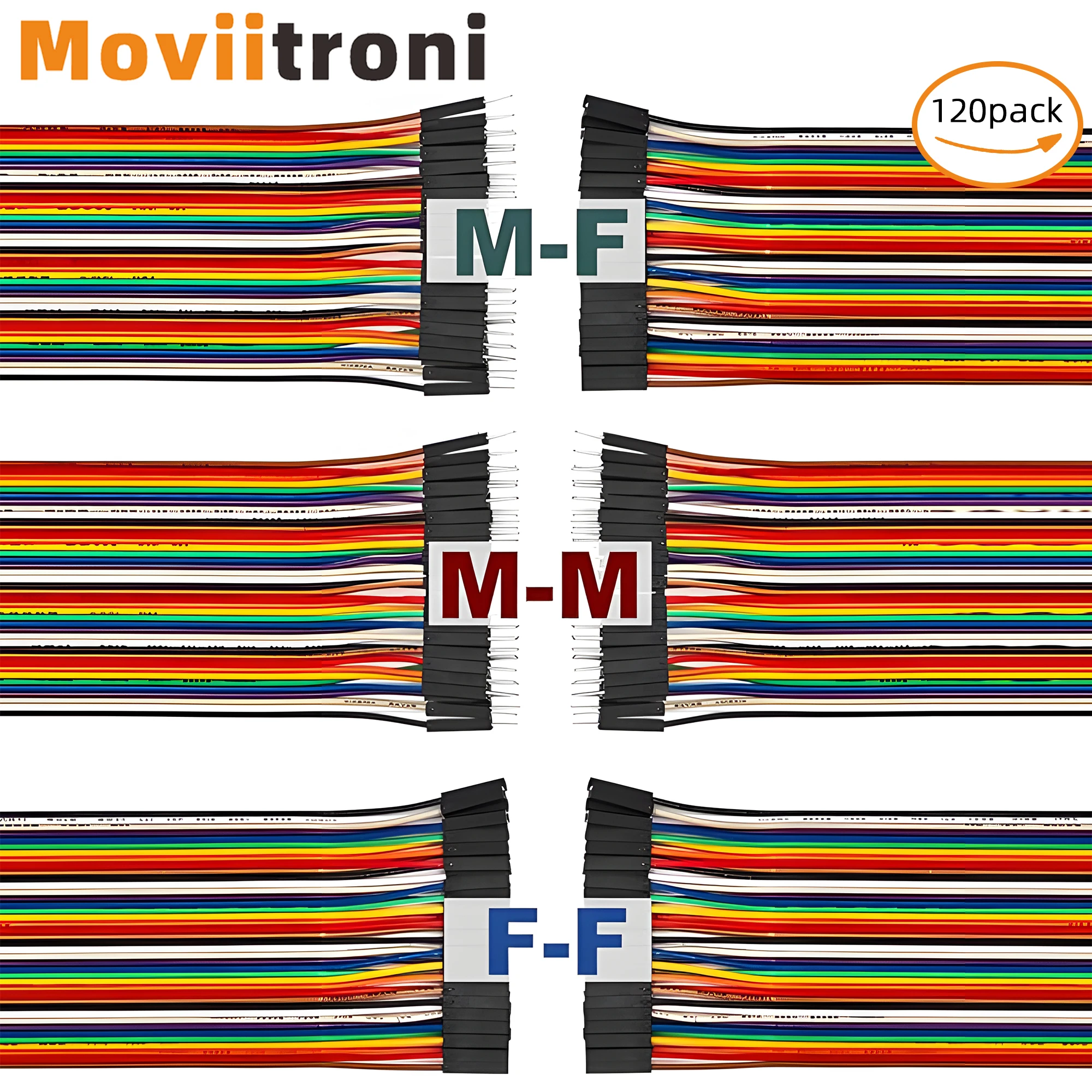 2-54mm-Dupont-Jumper-Wire-DIY-Kit-20cm-10cm-Male-to-Male-Male-to-Female ...