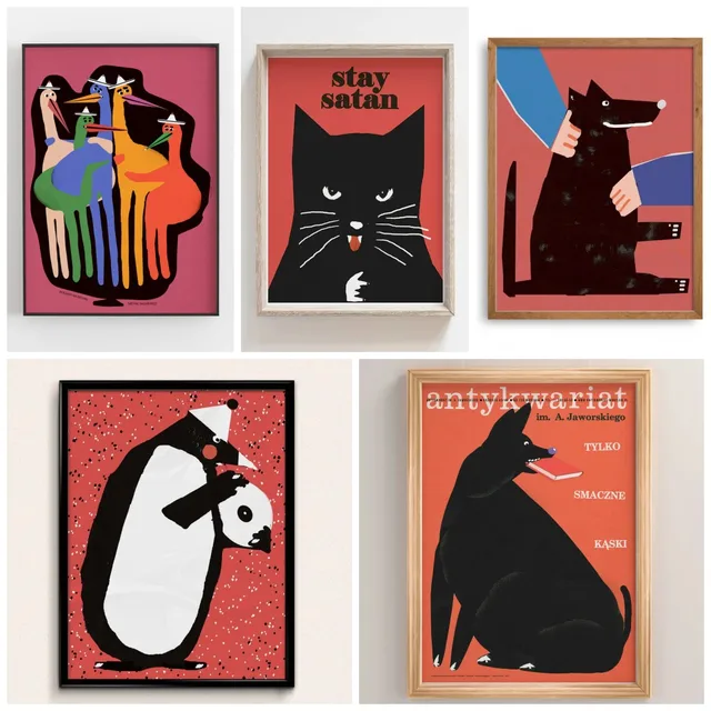 Vintage Colorful Animal Poster - Touch of Decor