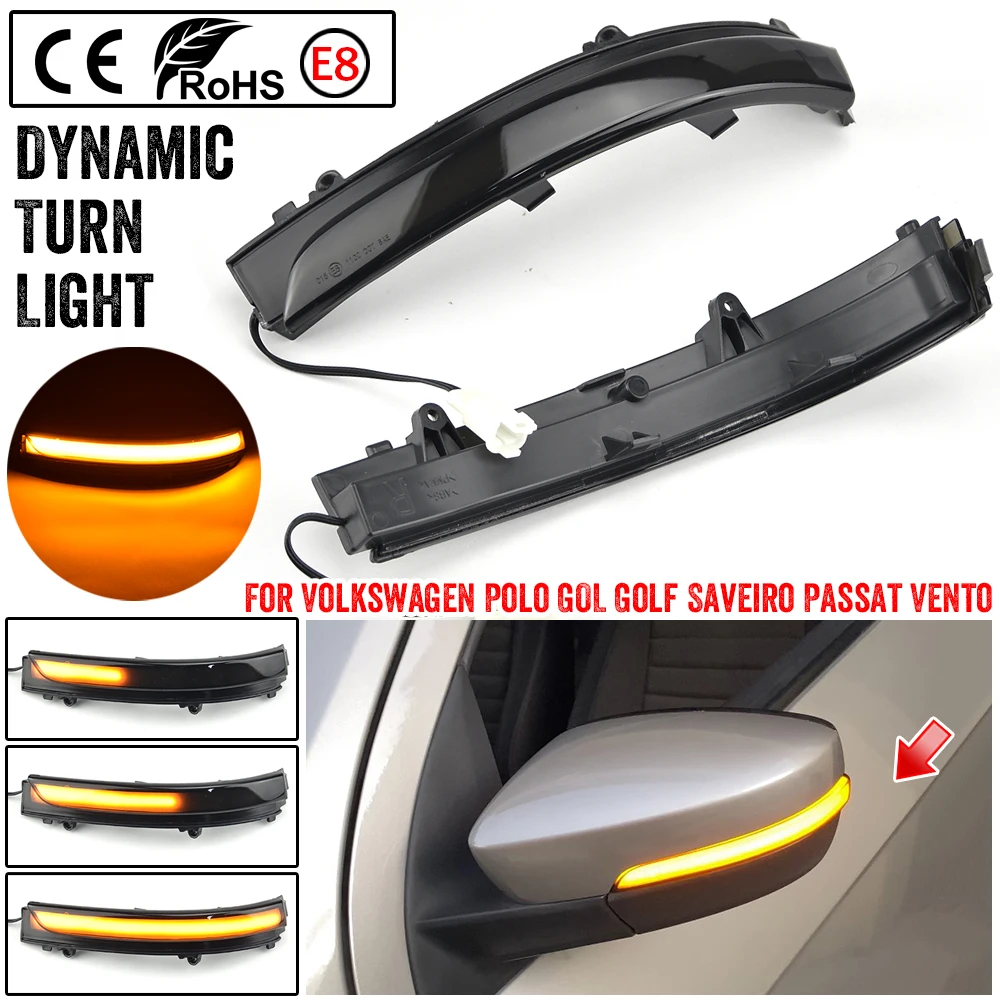 Dynamic Turn Signal Light For VW Jetta 6 GLI Hybrid Vento Passat B7 ...