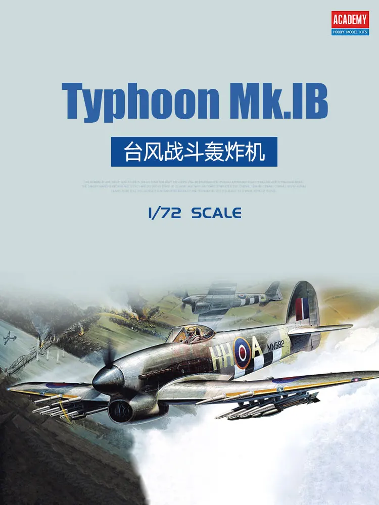 Academy-Assembled-Aircraft-Model-Kit-12462-Typhoon-MK-1B-Fighter-Bomber ...