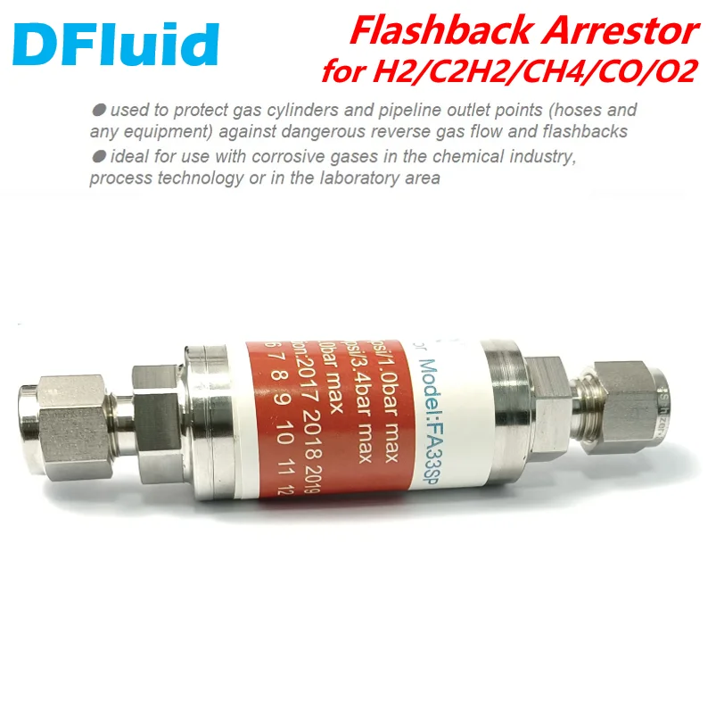Ss316 Flashback Arrestor Fba Hydrogen Acetylene, 60% OFF