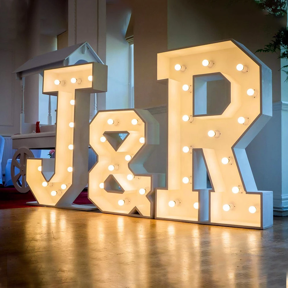 Giant Letters Party Decoration | Giant Illuminated Letters | Led ...