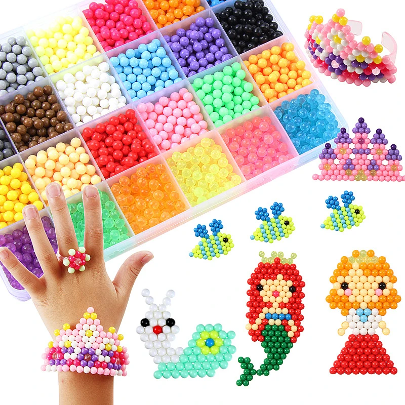 M-gico-gua-Sticky-Beads-Toy-Set-DIY-Handmade-Crian-as-Water-Spray-Magic ...