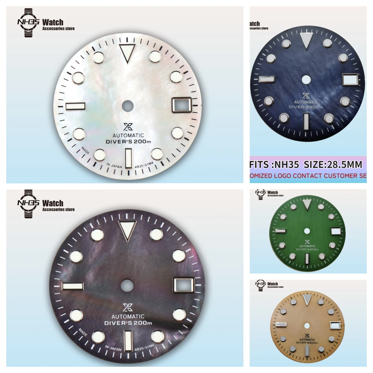 NH35-MOP-Dial-Face-For-Seiko-Mods-NH38-NH35-Movement-28-5MM-Dial ...