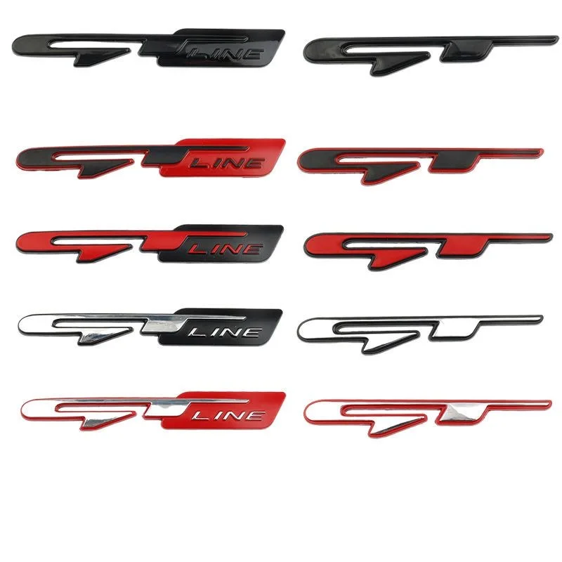 Car-3D-GT-line-Logo-Fender-Rear-Trunk-Body-Emblem-Badge-Sticker-For ...