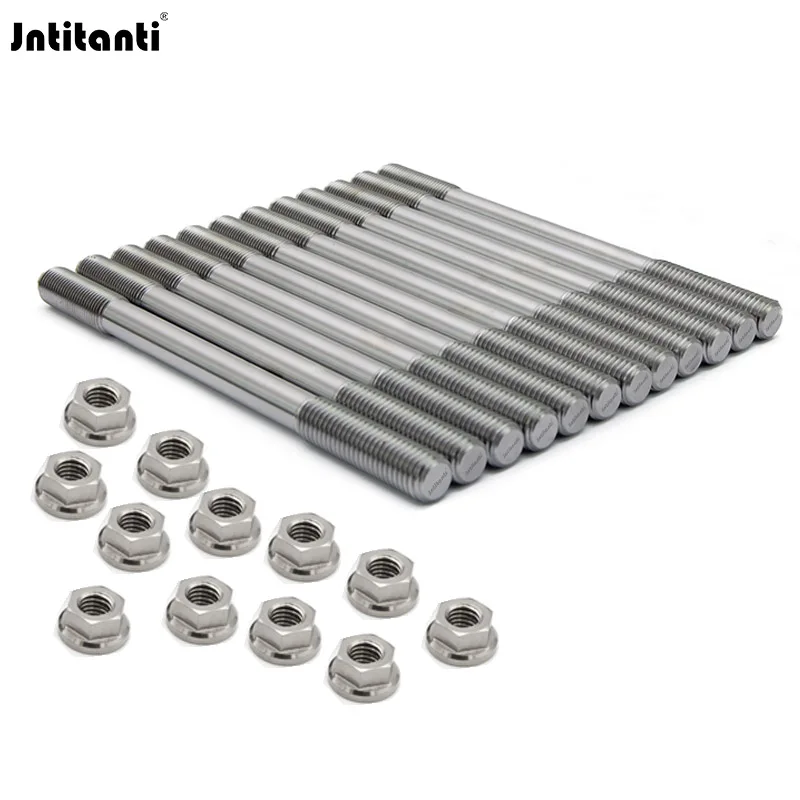 Jntitanti-Gr5-titanium-Cylinder-Head-Stud-Kit-with-nut-and-washerM10 ...