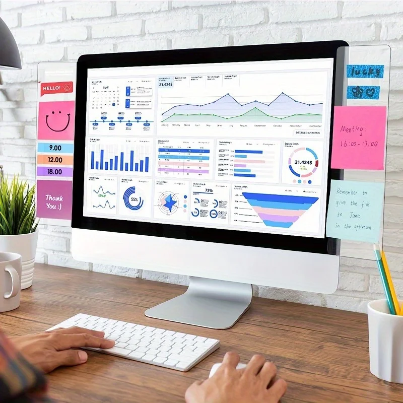 Translucent-Monitor-Memo-Board-Desk-Accessories-Computer-Display ...