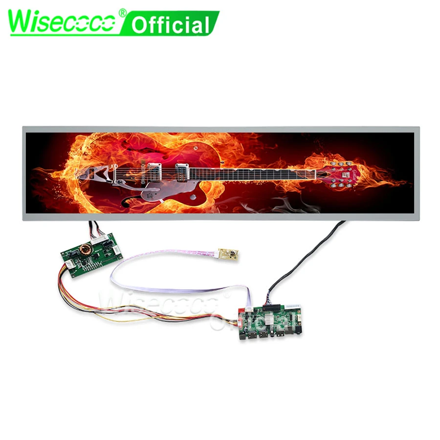 Wisecoco 28 Inch Ultra Wide Stretched Lcd Monitor 1366x256 Bartop ...