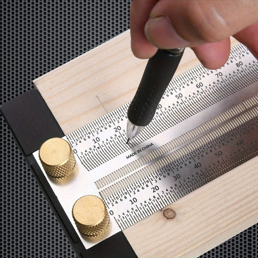 High-Precision-Scale-Ruler-T-Type-Hole-Ruler-Stainless-Woodworking ...