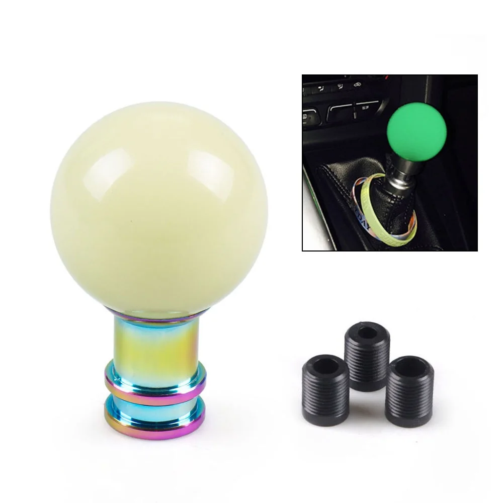 Universal-Car-Luminous-Gear-Shift-Knob-Resin-Shifter-Head-Lever-Ball ...