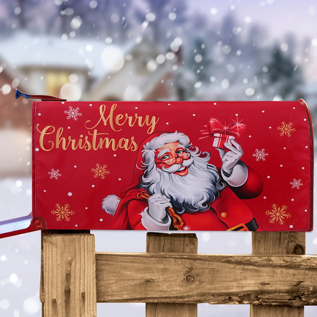 Christmas-Santa-Claus-Mailbox-Cover-Navidad-Natal-Noel-Tree-Mailbox ...