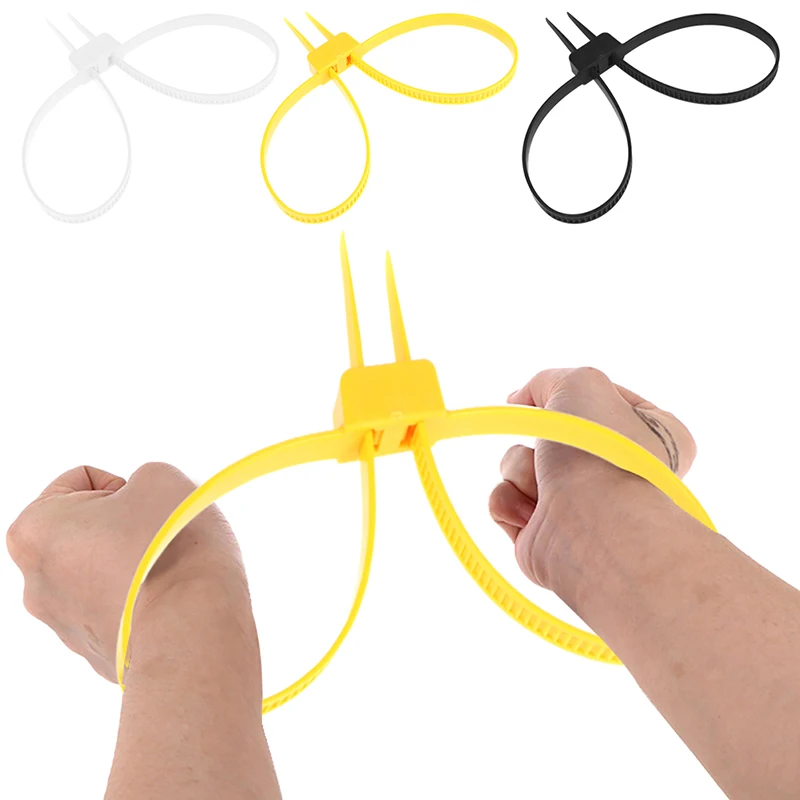 1-Pc-Polizei-Handschellen-Einweg-Doppel-Flex-Kunststoff-Kabelbinder-Zip ...