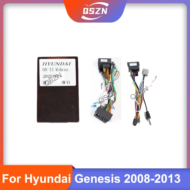 Android Car Radio Cable With Can Bus Box Adapter Wiring Harness Power ...