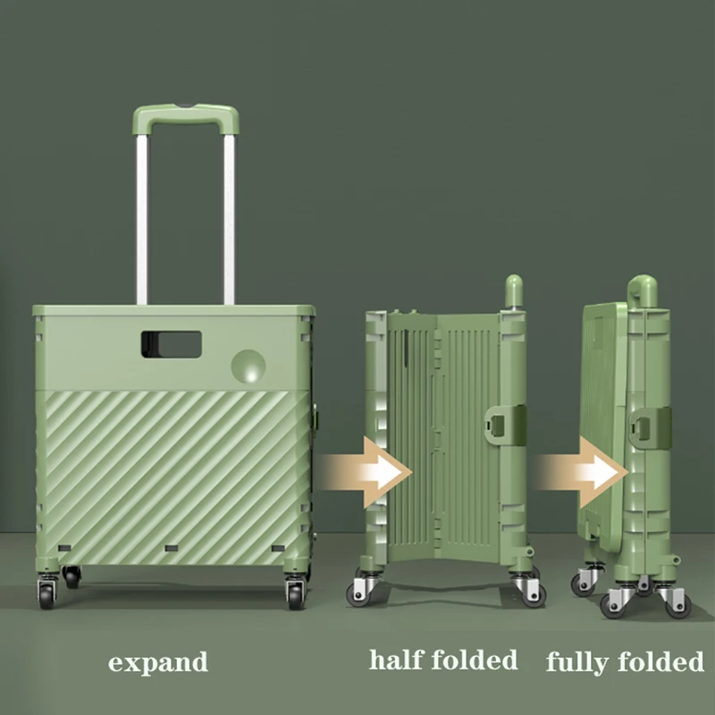 65L-Shopping-Cart-Small-Pull-Cart-Folding-Shopping-Cart-To-Take-Express ...