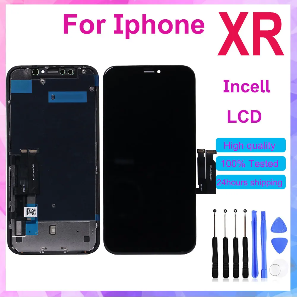아이폰 Xr 디스플레이용 인셀 Lcd 디스플레이 및 3d 터치 디지타이저 어셈블리 최고의 선택 아이폰 Xr 화면에 대한 죽은