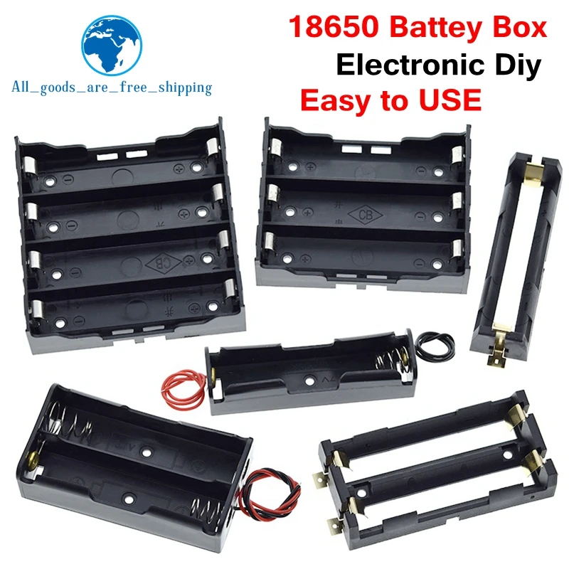Hot Sell 1x 2x 3x 4x 18650 Battery Holder Storage Box Case 1 2 3 4 Slot ...