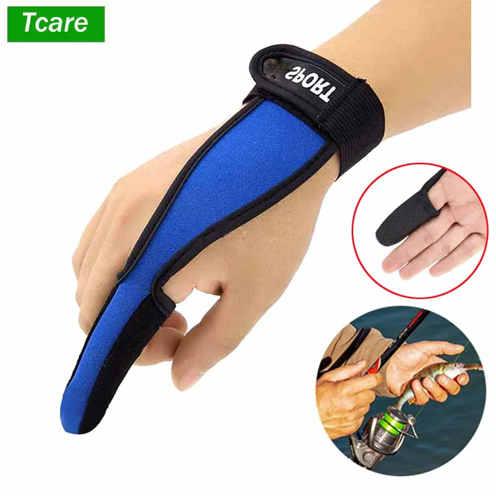 Tcare 1 Piece Single-Finger Fishing Gloves Braces Anti-Slip Index ...