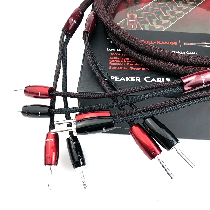 Type 9 Speaker Cable Solid PSC Four-core Spiral HiFi Audio Speaker ...
