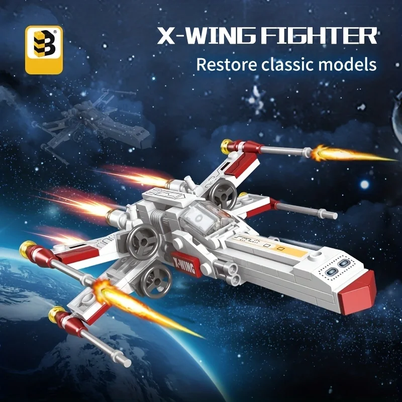 100+pcs Building Blocks Kit Toy X-Wing Fighter Toy Gift Sci-fi series ...