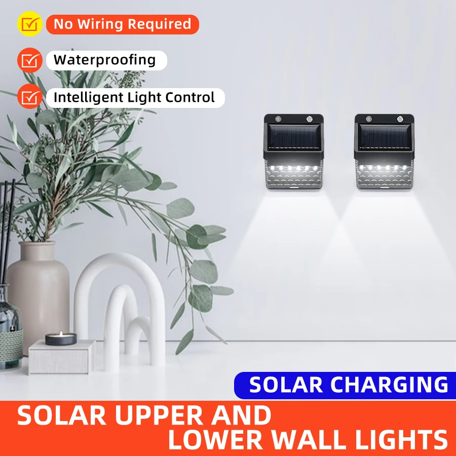 Mini-Solar-LED-Wall-Lamp-With-Light-Sensor-Outdoor-Household-Waterproof ...