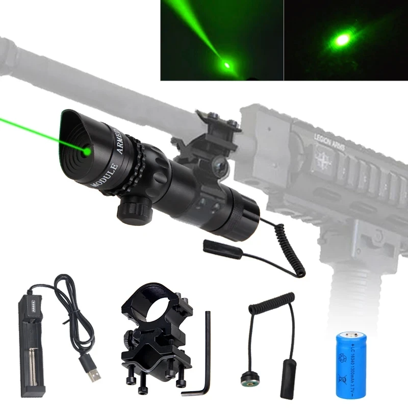 Tactical-Hunting-Laser-Pointer-Sight-532nm-Green-Red-Dot-Rifle ...
