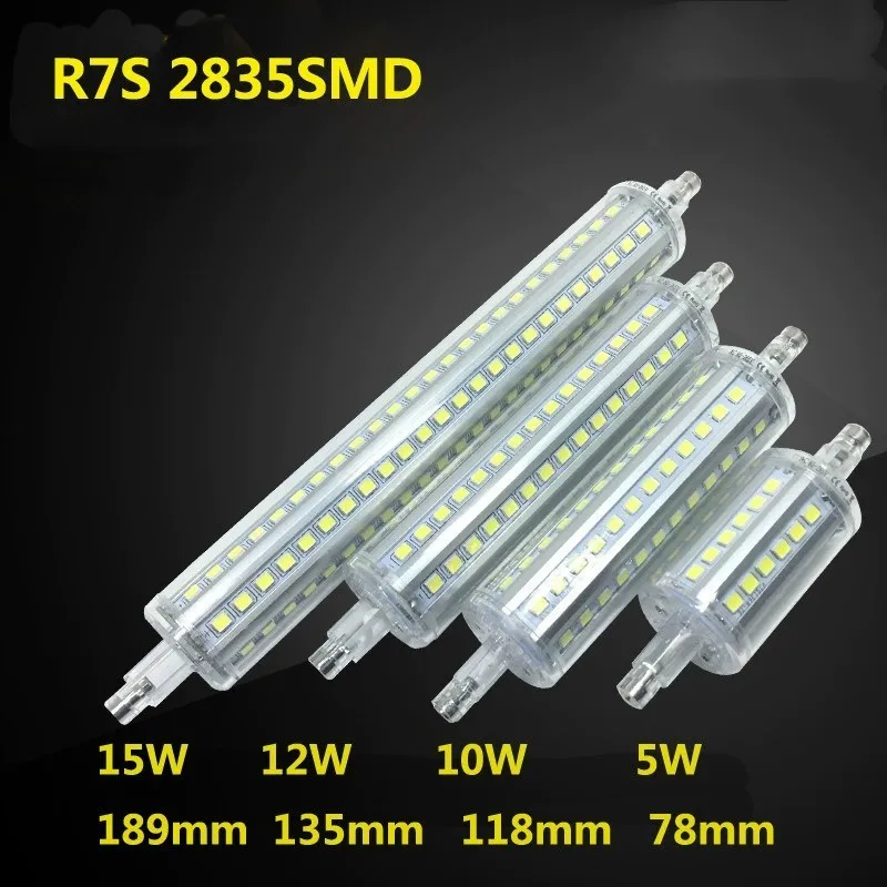 R7S LED Flood Light 78mm 118mm 135mm LED Corn Bulb Light Bulbs AC 220V ...
