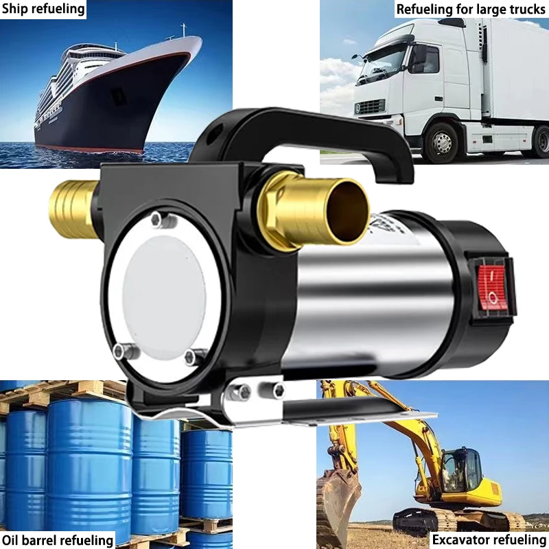 Car-Electric-Oil-Pump-Diesel-Self-Priming-Refueling-Pump-12V-24V-220V ...