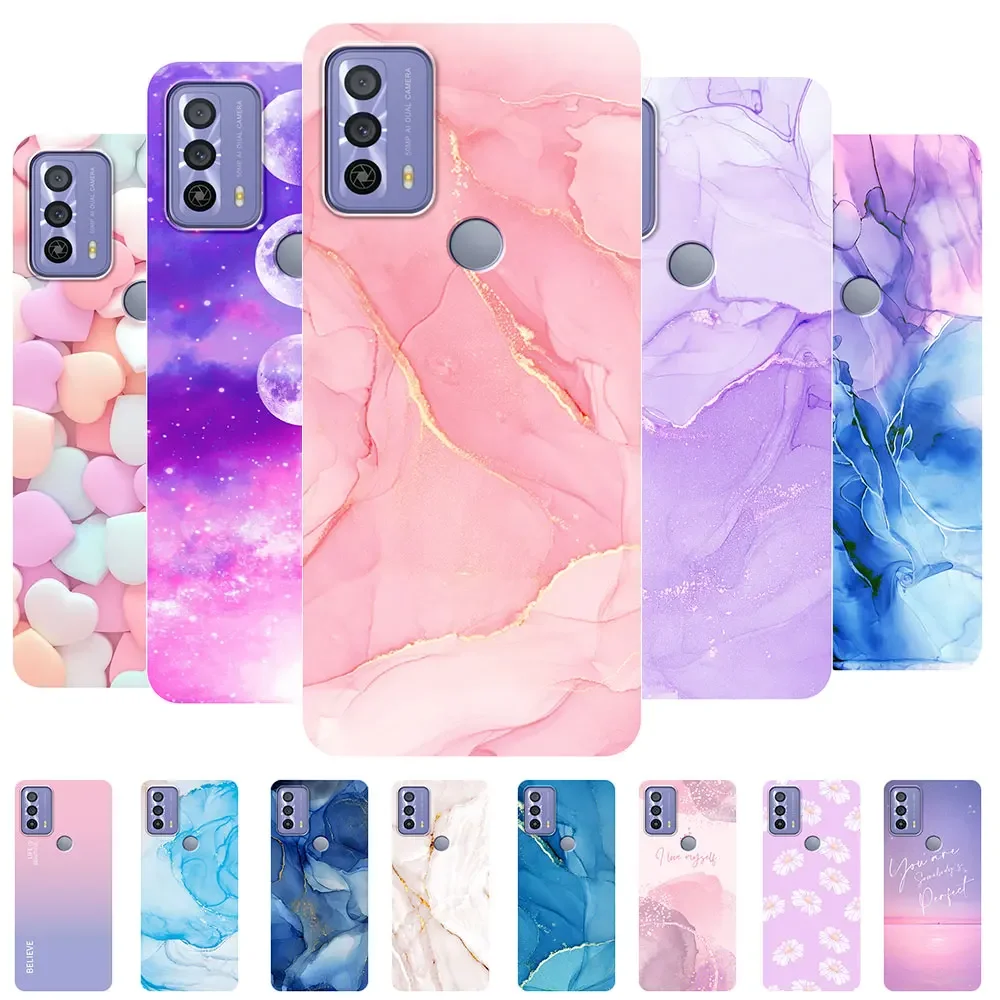 For TCL 20B 20S Case Clear TPU Silicone Soft Phone Case Cover For TCL ...