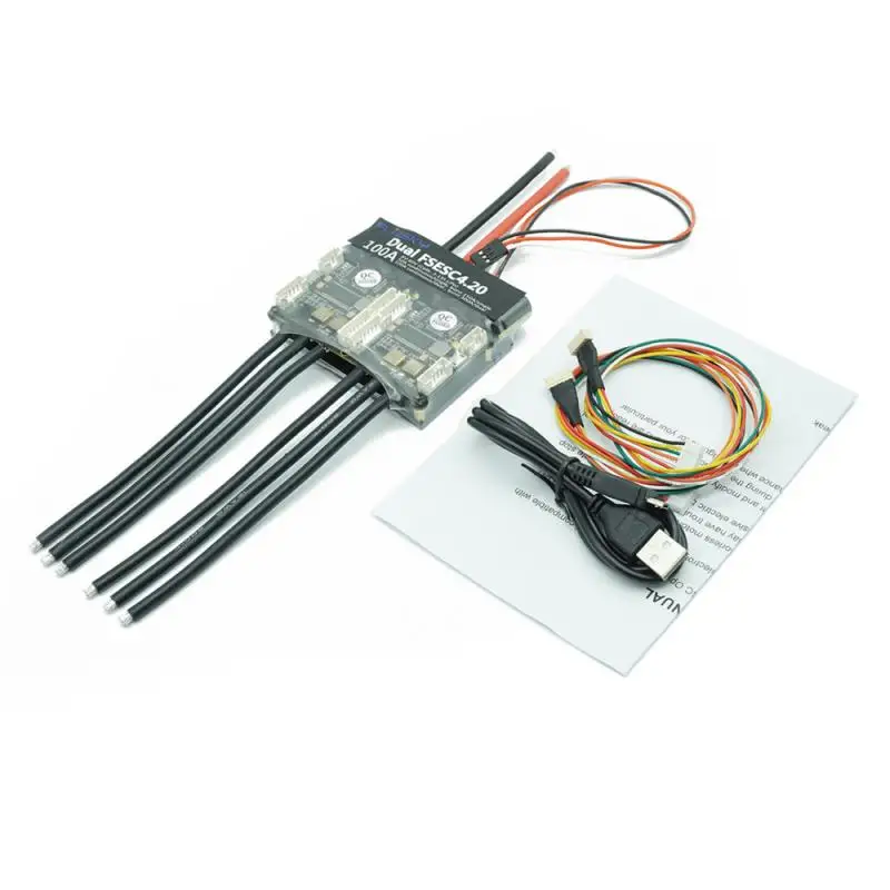 Electronic Speed Controller for RC Ship Boat Dual FSESC4.20 100A (Based ...