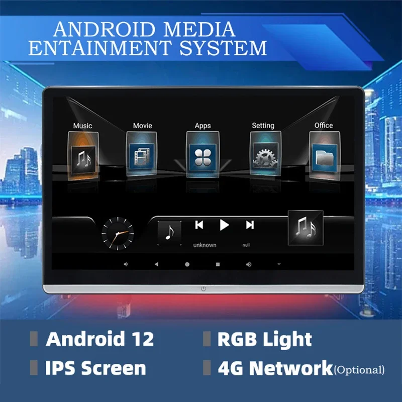14-Inch-Car-Headrest-Monitor-Android12-IPS-Tablet-Touch-Screen-2K-HD ...