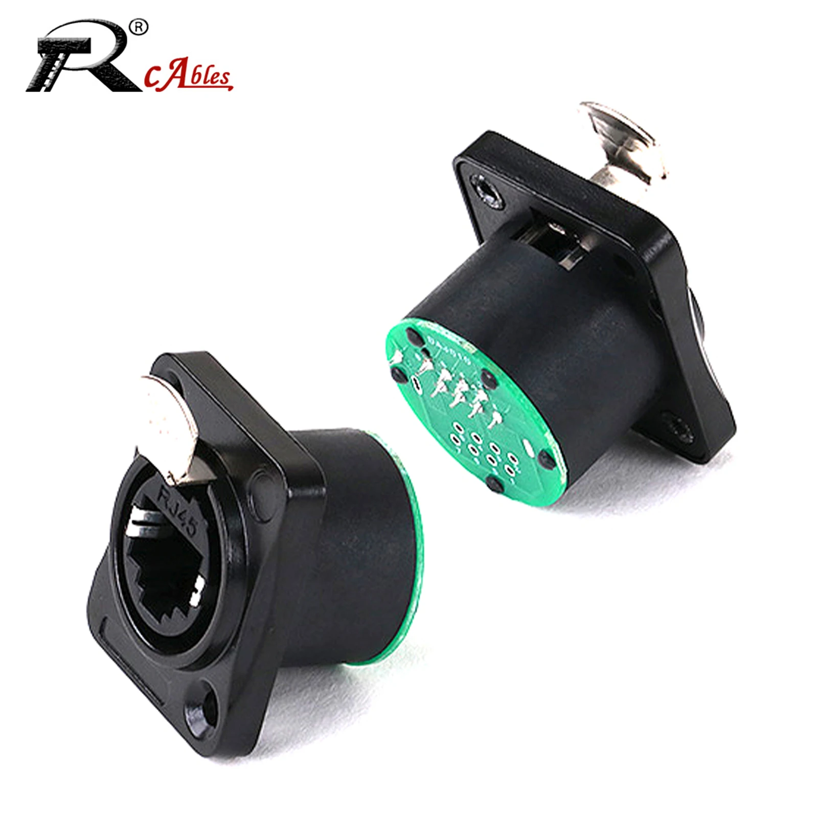 1PC-Horizontal-PCB-CAT6-etherCON-RJ45-STP-8-Pin-D-Type-Panel-Network ...