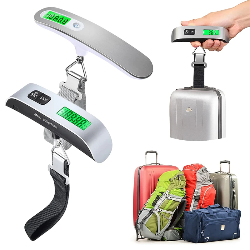 Portable Lcd Digital Hanging Scale Luggage Suitcase Baggage Weight ...