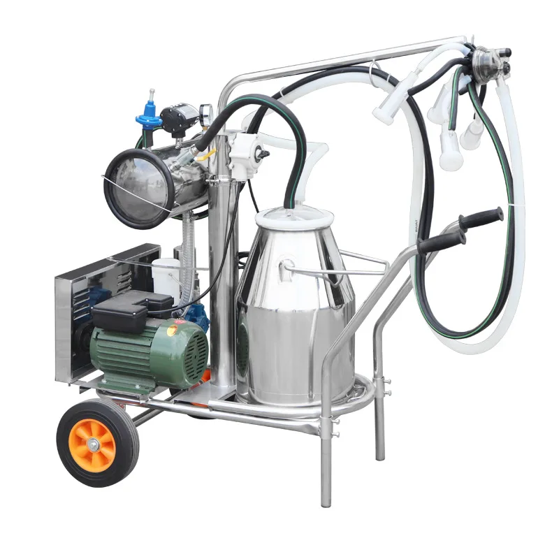 Pulsation-Electric-Mobile-Single-Automatic-Cow-Vacuum-Pump-Double ...