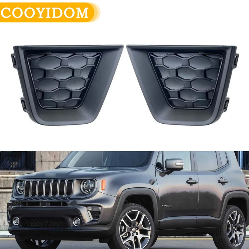For Jeep Renegade 2019 2020-2023 Fog Light Cover Frame Trim 6VQ41TZZAA ...