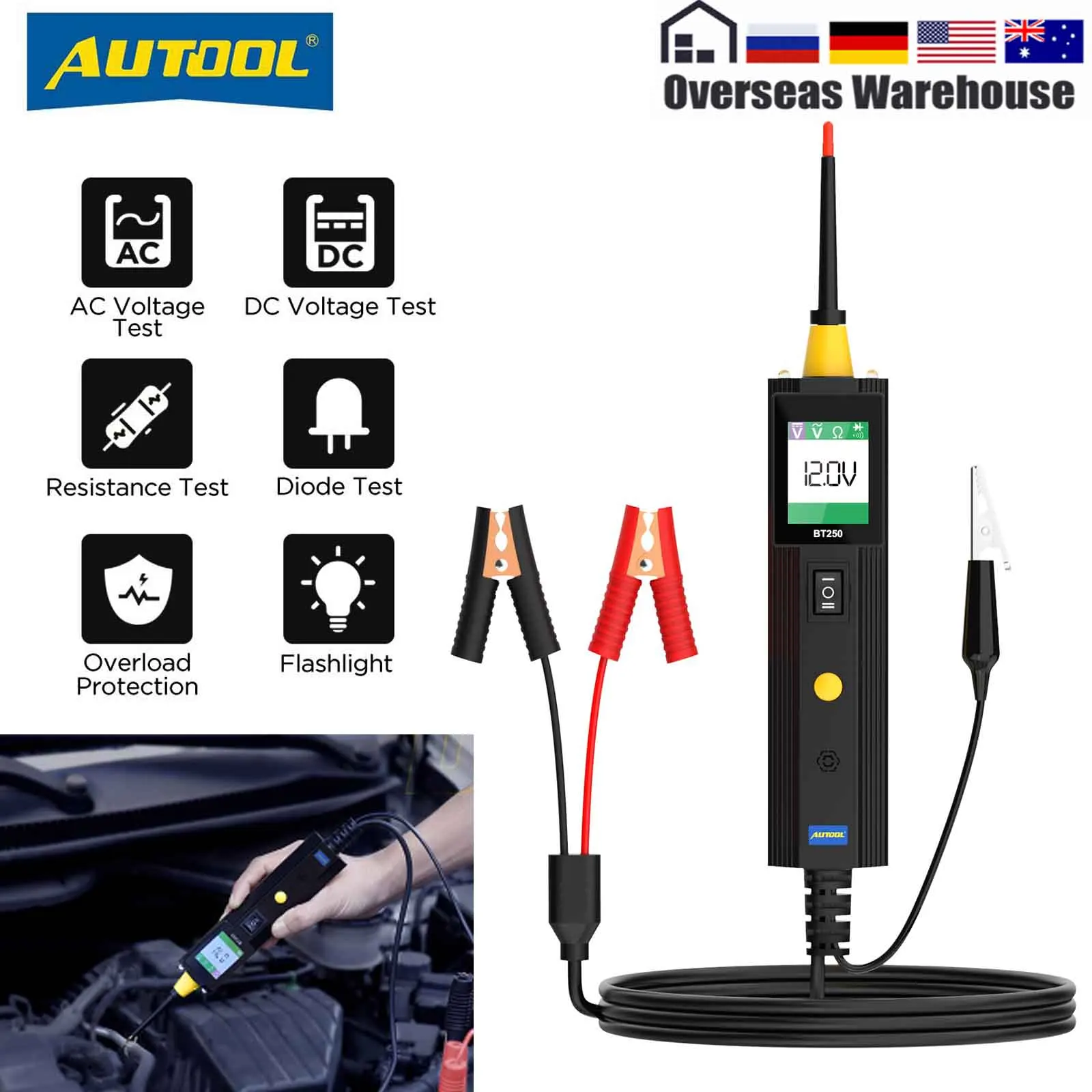 AUTOOL-BT250-Electrical-System-Diagnostic-Tester-Tool-6-30V-Circuit ...