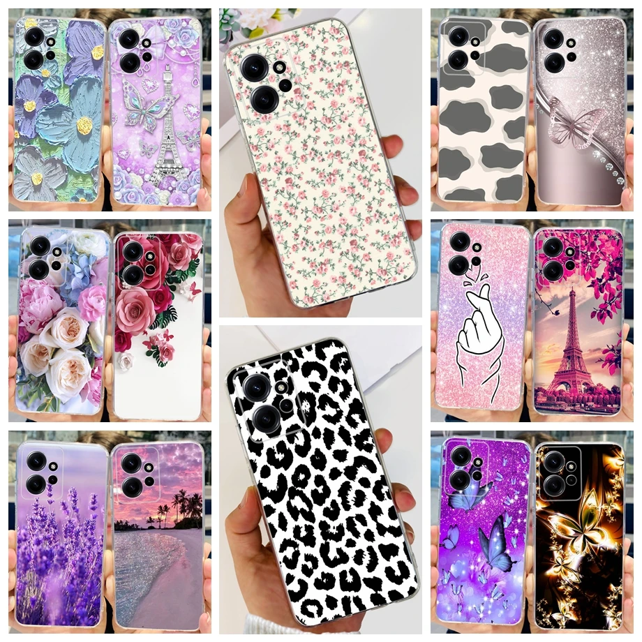 For Redmi Note 12 4G Case for Redmi Note 12 5G Fundas Clear Soft ...