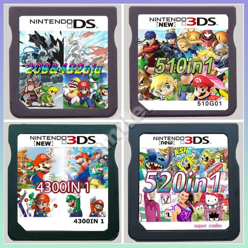 Correa-de-tarjeta-NDS-de-Super-Mario-Pokemon-combinaci-n-de-tarjetas ...