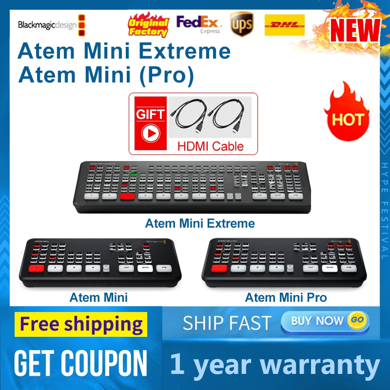 Stream Atem Mini Pro | Black Magic Atem Mini Extreme | Blackmagic Atem ...