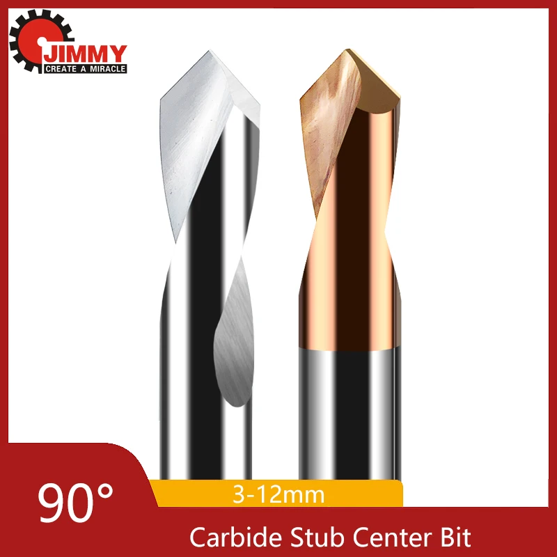 Tungsten-Steel-Carbide-Stub-Center-Bit-90-Degree-Fixed-Point-Drill ...