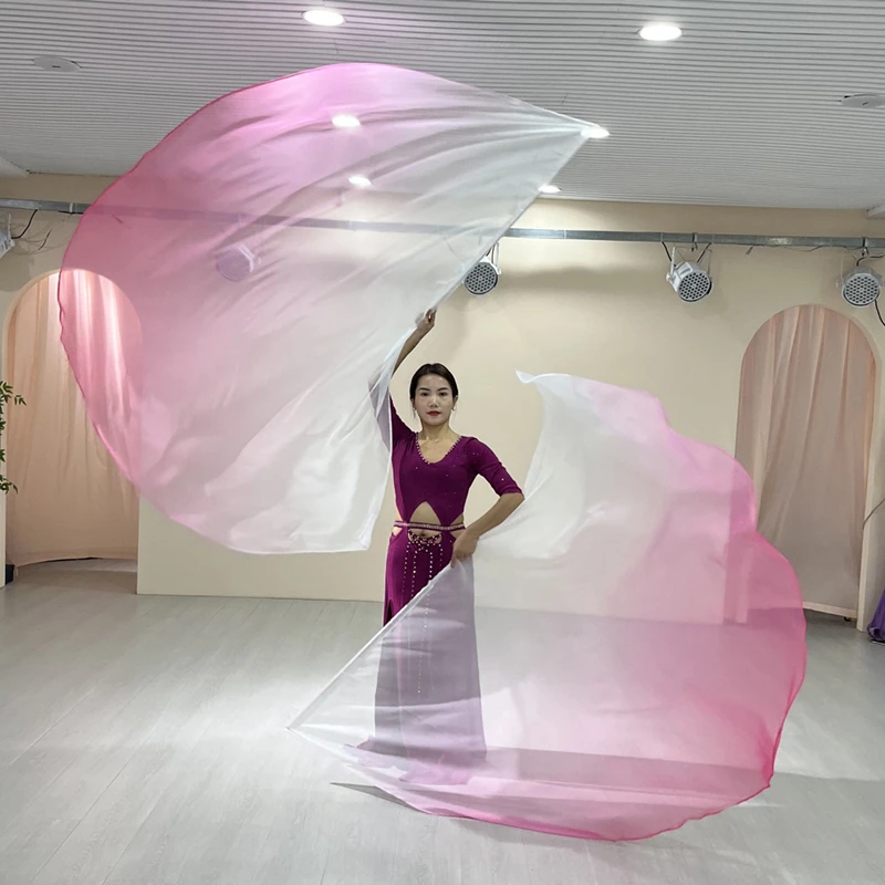 2pcs Gradient Praise Dance Church Worship Flags with Scalable Rod ...