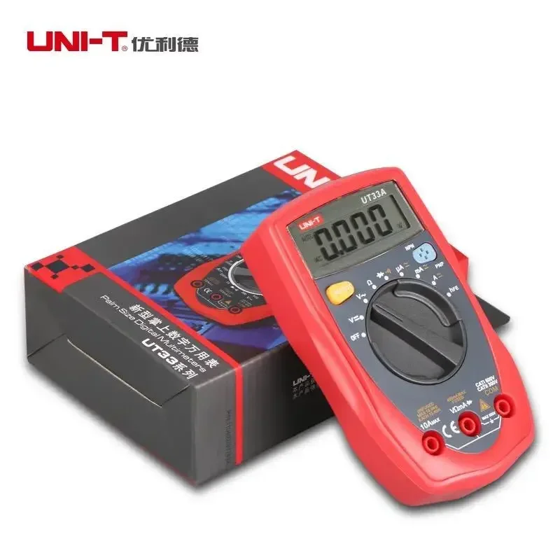 UNI-T UT33D/UT33B/UT33C Pocket Digital Multimeter Anti Burn Electrician ...