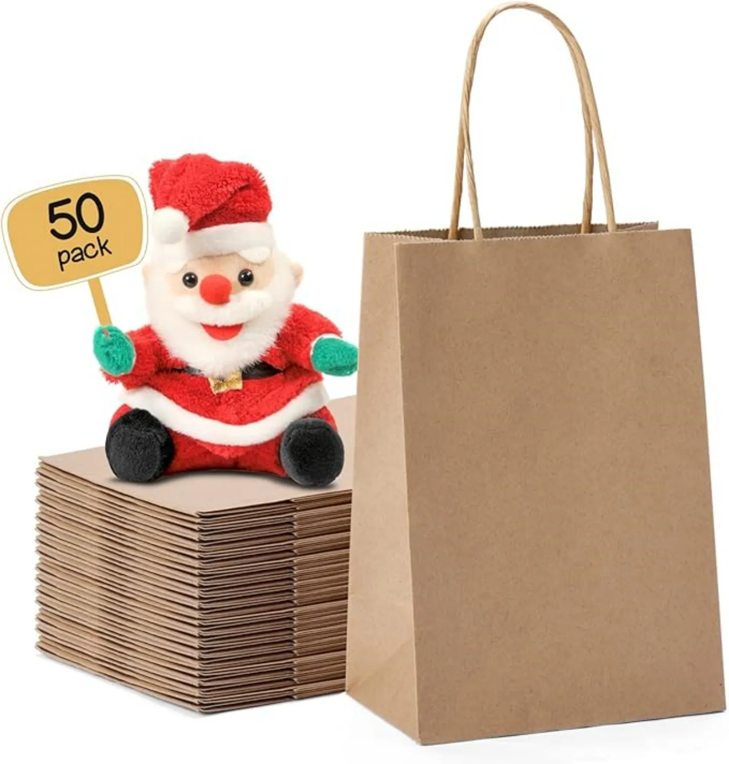 50Pcs-Paper-Gift-Bags-Shopping-Bags-with-Handles-Heavy-Duty-Bulk-Paper ...