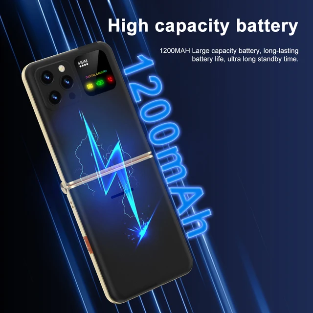 SERVO P20 Ultra Thin New Folding Mobile Phone GSM 4 SIM Standby 2.4 ...