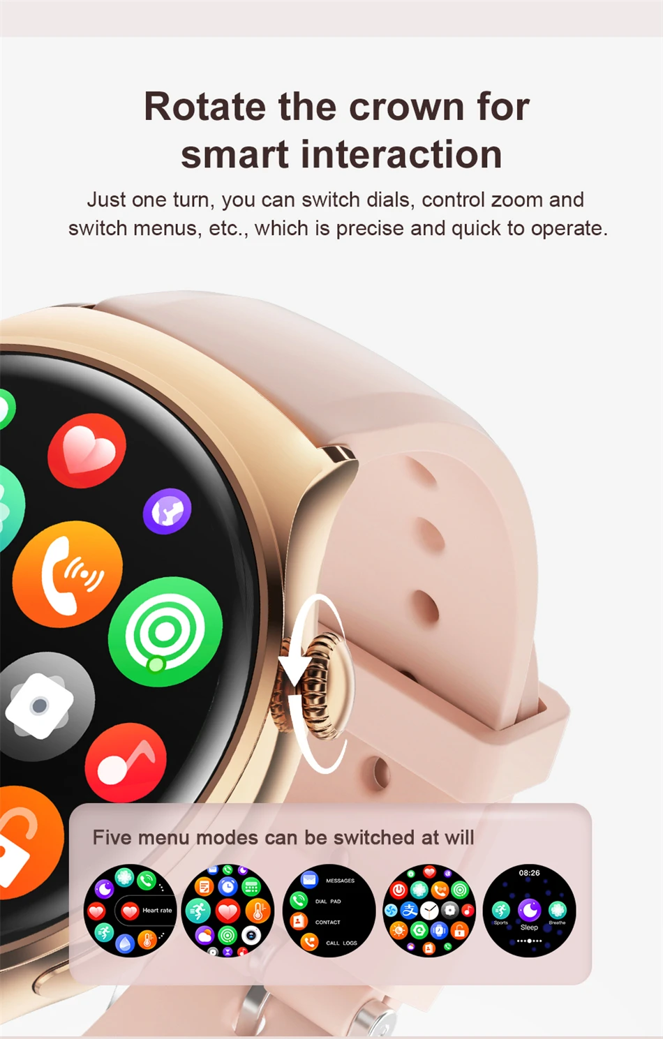 For Huawei GT4 Mini Smart Watch Woman Watch 4 AMOLED HD Screen ...